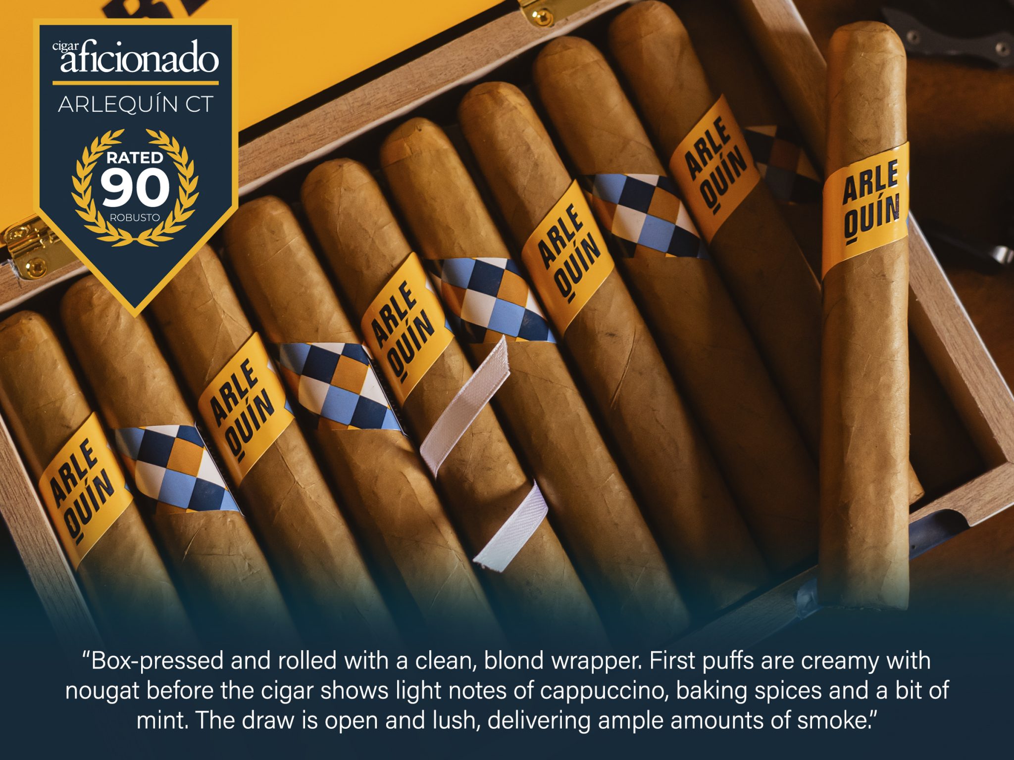 Rated 90 by Cigar Aficionado: Meet the Arlequín Connecticut - Fratello ...